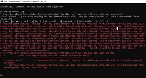 powershell modules sqlserver install learning in the open