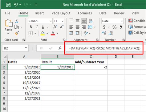 How To Add Or Subtract Dates In Excel