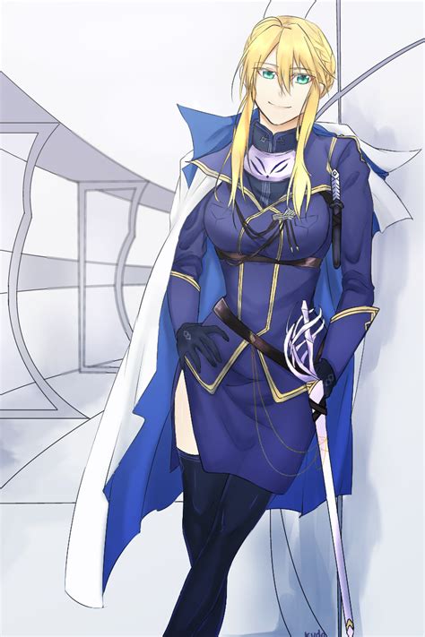 Artoria Pendragon Artoria Pendragon And Artoria Pendragon Fate And 1 More Drawn By Kudou