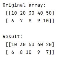 Python Rearrange Columns Of Numpy D Array