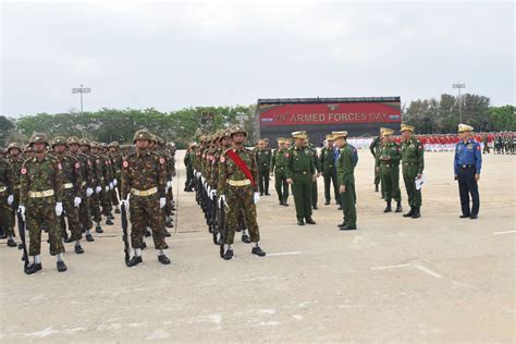 ၇၉ နှစ်မြောက် တပ်မတော်နေ့ စစ်ရေးပြအခမ်းအနား၌ ပါဝင်စစ်ရေးပြကြမည့် စစ်ရေးပြ စစ်ကြောင်းကြီးများ ဝတ