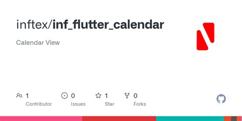Github Inftex Inf Flutter Calendar Calendar View