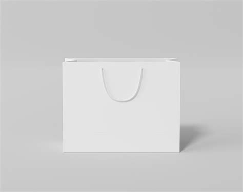 유토이미지 흰색 종이 쇼핑백