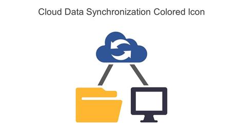 Cloud Data Synchronization Colored Icon In Powerpoint Pptx Png And