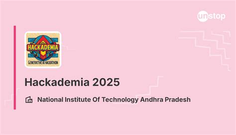 Hackademia 2025 2025 Unstop