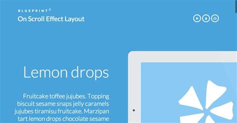 Blueprint On Scroll Effect Layout Blueprints Layout Lemon Drop
