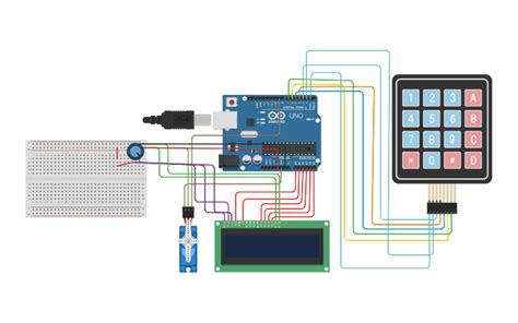 Circuit Design Smart Door Lock Circuit Tinkercad