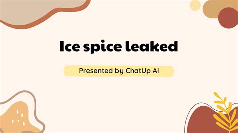 Ice Spice Leakes Alleged S Tape Leaks Twitter Claims Shows New