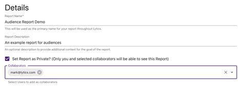 Managing Reports