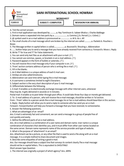 Class 5 Annual Computer Revision Pdf Scratch Programming Language