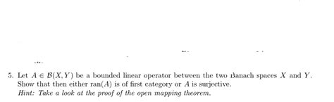 let ainb x y ﻿be a bounded linear operator between