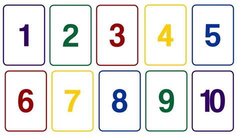 Printable Number Flash Cards 1 10 Printable Numbers Free Printable