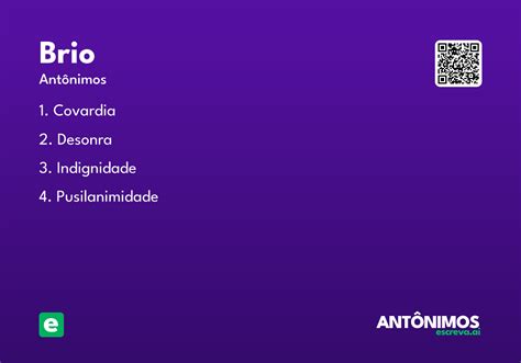 Brio Significado E Sinônimo Escreva Ai