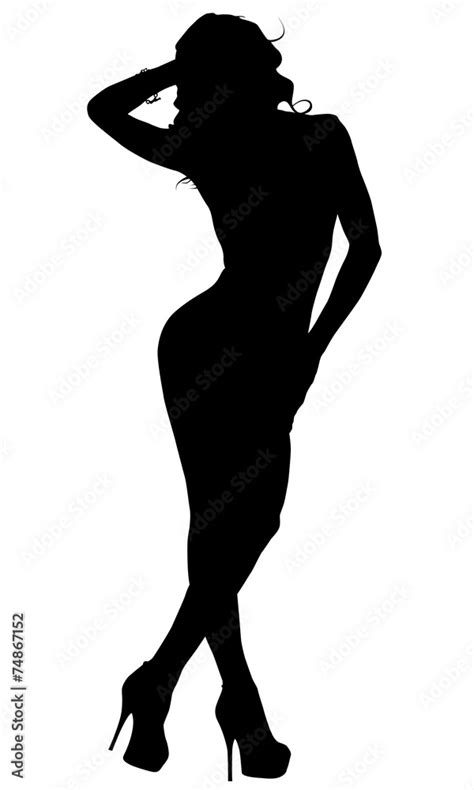 Sexy Woman Silhouette Stock Vector Adobe Stock