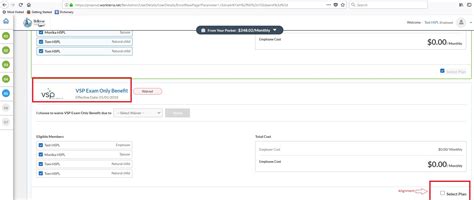 Nf 5419 Incorrect Alignment Fo Select Plan And Check Box For Vision Benefit Type Workterra Jira
