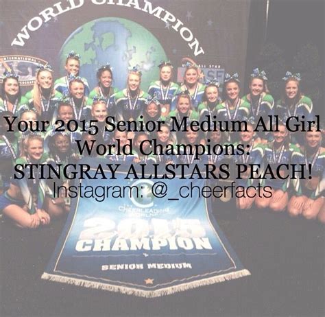 Congrats Stingrays Peach On The Win Cheer Quotes All Star Cheer