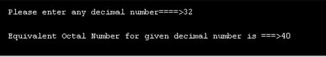 Decimal To Octal In C Learn The Conversion Of Binary To Octal In C