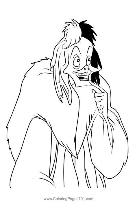 Cruella De Vil Coloring Pages