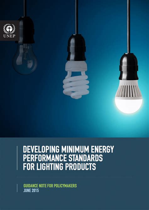 Developing Minimum Energy Performance Standards For Lighting Products