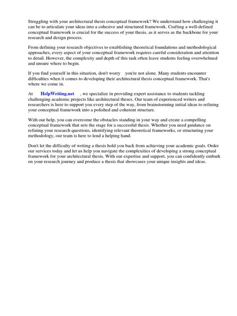 Architectural Thesis Conceptual Framework Pdf