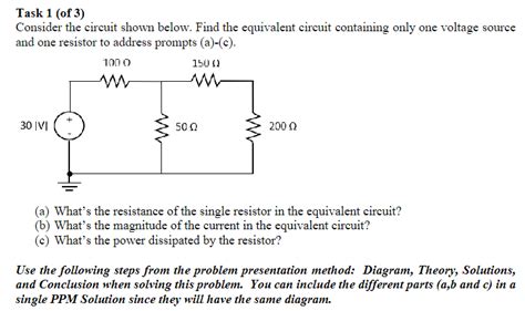 Solved Consider The Circuit Shown Below Find The Equivalent Circuit Course Hero