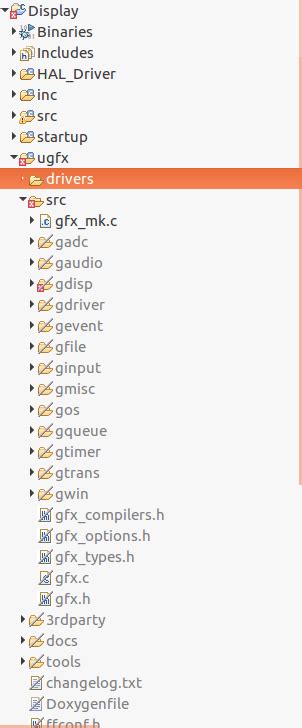 Atollic TrueSTUDIO Fatal Error Gdisp Lld Config H No Such File Or Directory In Gdisp H