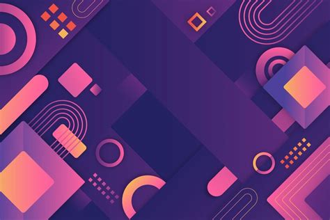 기하학적 인 도형 그라데이션 배경 무료 벡터