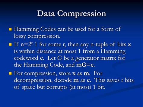 Hamming Codes Ppt Programming Languages Computing Hamming Codes Ppt Programming Languages Computing