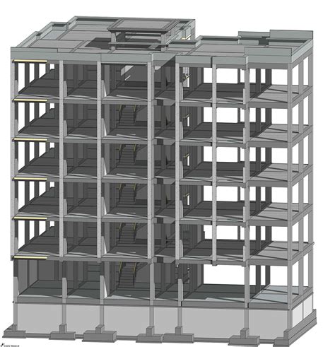 Revit Bim Model For One Building Of 1000 Houses Behance