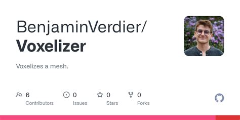github benjaminverdier voxelizer voxelizes a mesh
