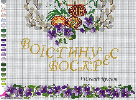 Великодні рушники і серветки Схеми вишивки Самотужки