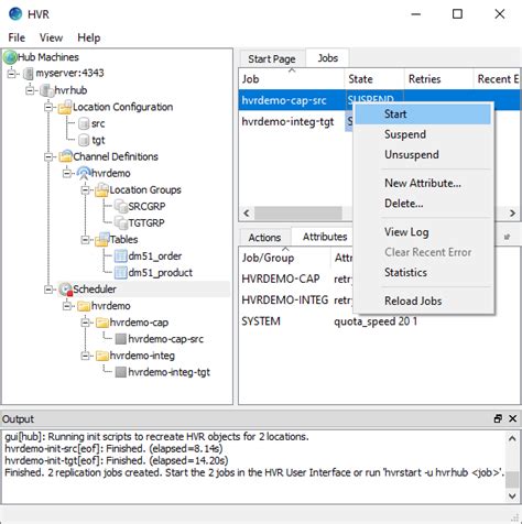 Quick Start For Hvr Oracle Hvr 5 Documentation
