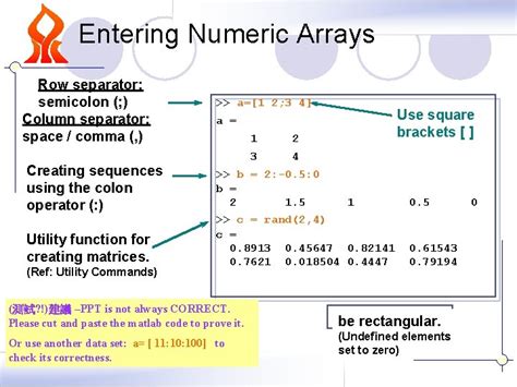 Lesson 4 Arrays In Matlab First Round Lecturer