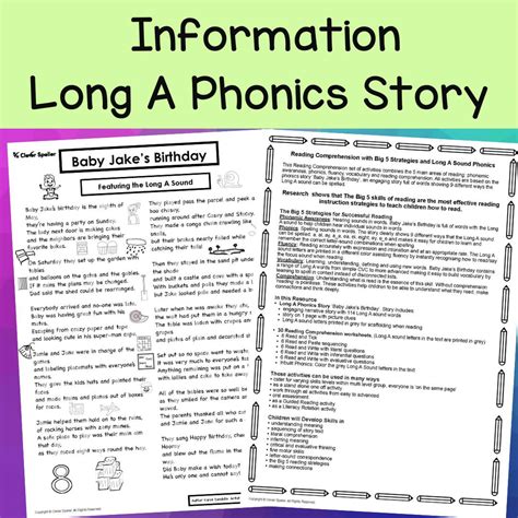 Reading Comprehension Differentiated Literal Inference Evaluative Long A Phonics Made By Teachers
