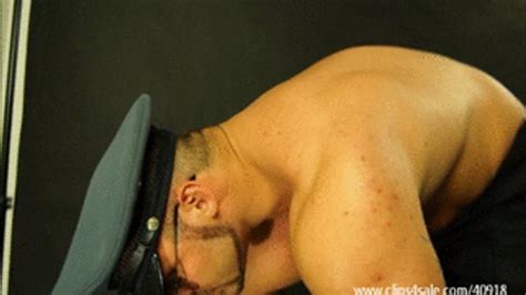 Big Hunk Cop Spits On Mirror And On You Dvd 123 Guys In Uniforms