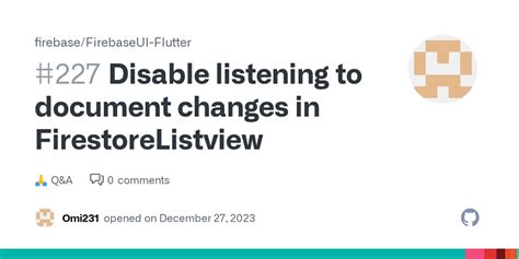 Disable Listening To Document Changes In FirestoreListview Firebase