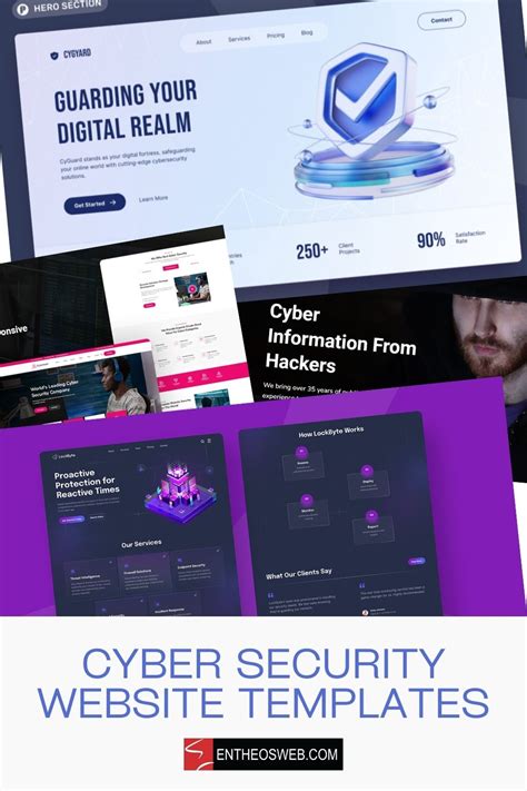 Cyber Security Website Templates Entheosweb