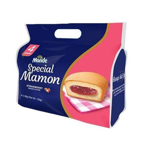 Monde Special Mamon With Strawberry Jam Filling 48g X 4s