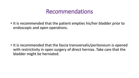 European Hernia Society Guidelines Adult Inguinal Hernia Post Operative Care And Complications