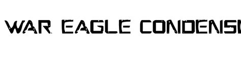 War Eagle Condensed Font