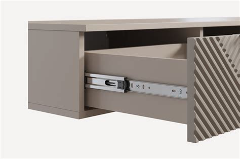 ТВ тумба подвесная Шелтон 1 Latte купить в Москве по цене 16 990 рублей в интернет магазине