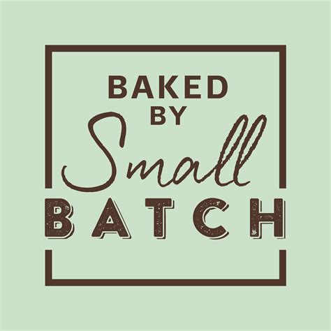 Menu Baked By Small Batch