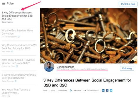Using Linkedin Pulse To Publish Content And Expand Reach