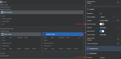 Tm Apex Drag And Drop Regions In Oracle Apex Application