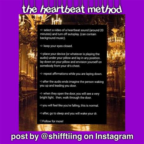 The Heartbeat Method Shifftiing On Ig In A Heartbeat Turn Ons Method