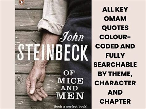 Of Mice And Men Quotes By Theme Andcharacter Teaching Resources