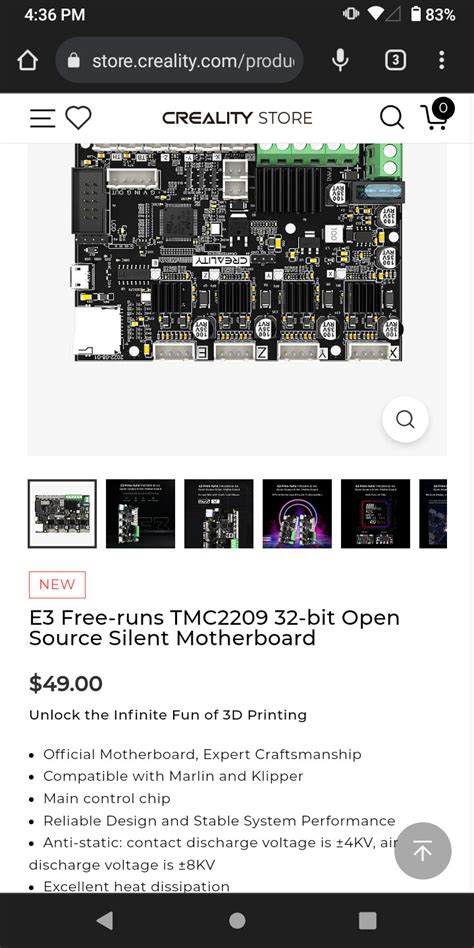 Dose This Motherboard E3 Free Runs Tmc2209 Work Ender 5 Plus Creality Ender 5 Plus 3d