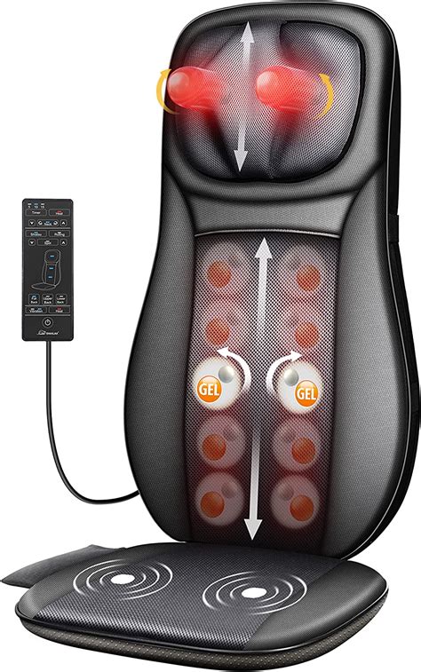 Snailax Shiatsu Back Massager With Heat 2d3d Massage Chair Pad For