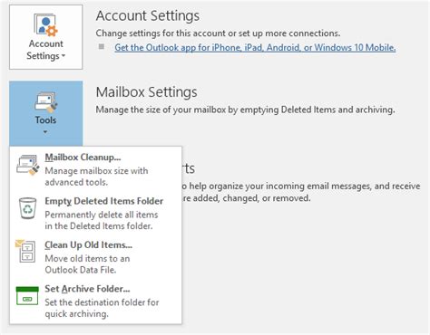 how to reduce outlook memory usage