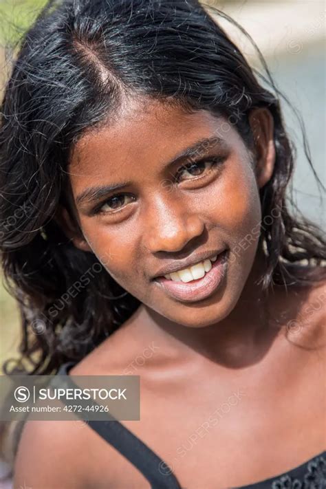 A Pretty Young Sri Lankan Girl At Tissa Sri Lanka Superstock